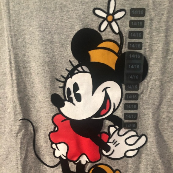 Disney | Shirts & Tops | New Girls Gray Minnie Mouse Tee | Poshmark